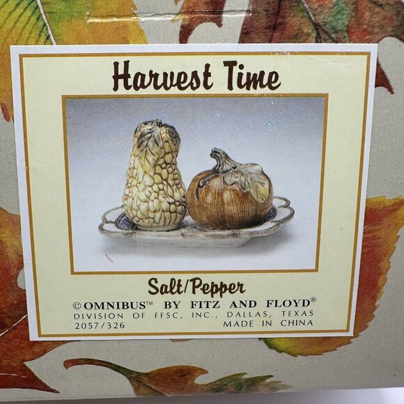 Fitz and Floyd | Kitchen | 995 Fitz Floyd Omnibus Oci Harvest Time Salt ...